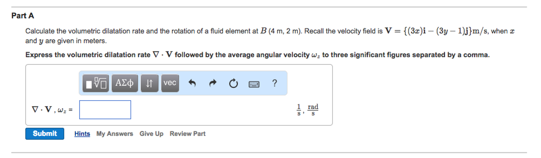 Solved Calculate the volumetric dilatation rate and the | Chegg.com