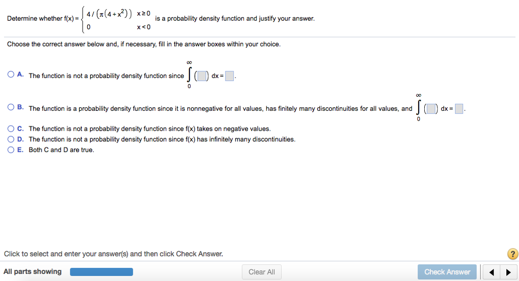Solved Choose the correct answer below and, if necessary, | Chegg.com