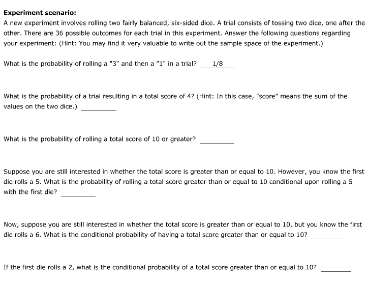 Solved Experiment scenario: A new experiment involves | Chegg.com