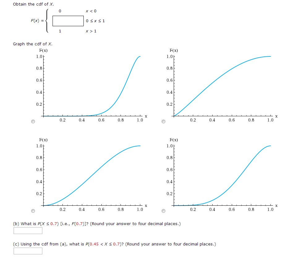 Solved Let x denote the amount of space occupied by an | Chegg.com