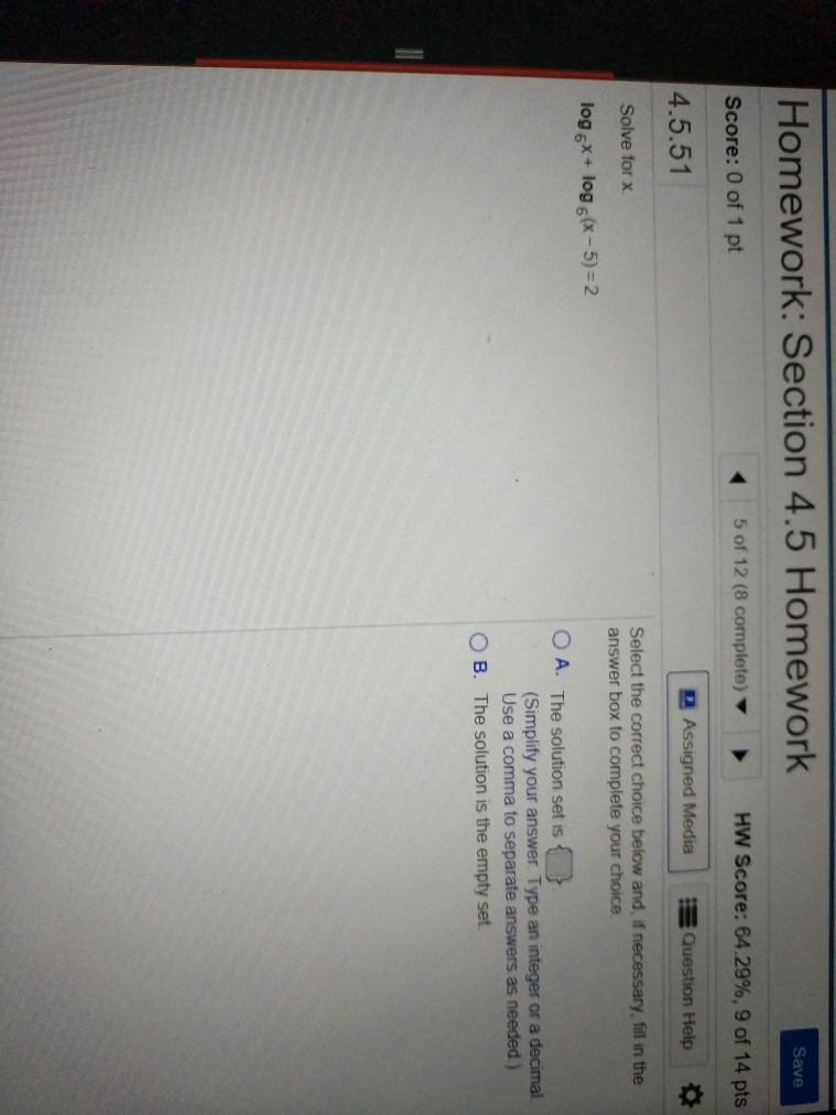 Solved Homework Section 4 5 Homework Score 0 Of 1 Pt