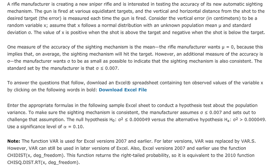 Solved 1 2 Vertical Error, x Hypothesis Test about a | Chegg.com