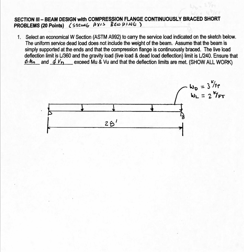 Solved BEAM DESIGN with COMPRESSION FLANGE CONTINUOUSLY | Chegg.com
