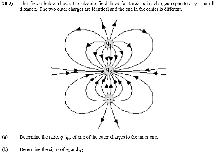 The figure below shows the electric field lines for | Chegg.com