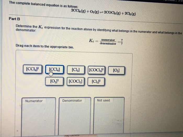 Solved The complete balanced equation is as follows | Chegg.com