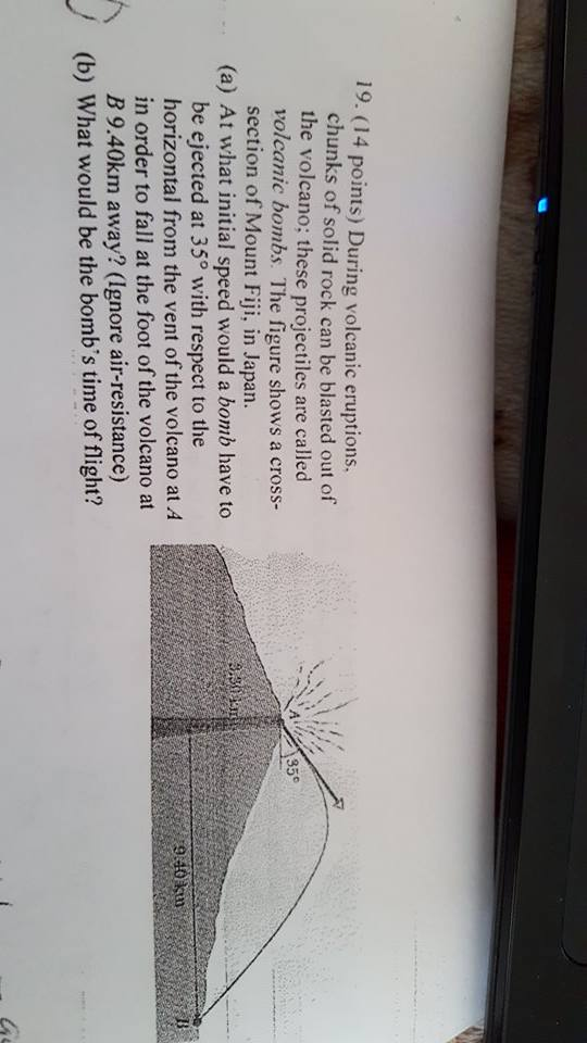 Solved During volcanic eruptions, chunks of solid rock can | Chegg.com