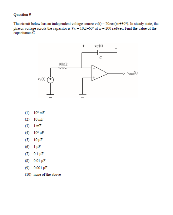 Solved Question S In the circuit shown below. R1-1 k2. R2-2 | Chegg.com