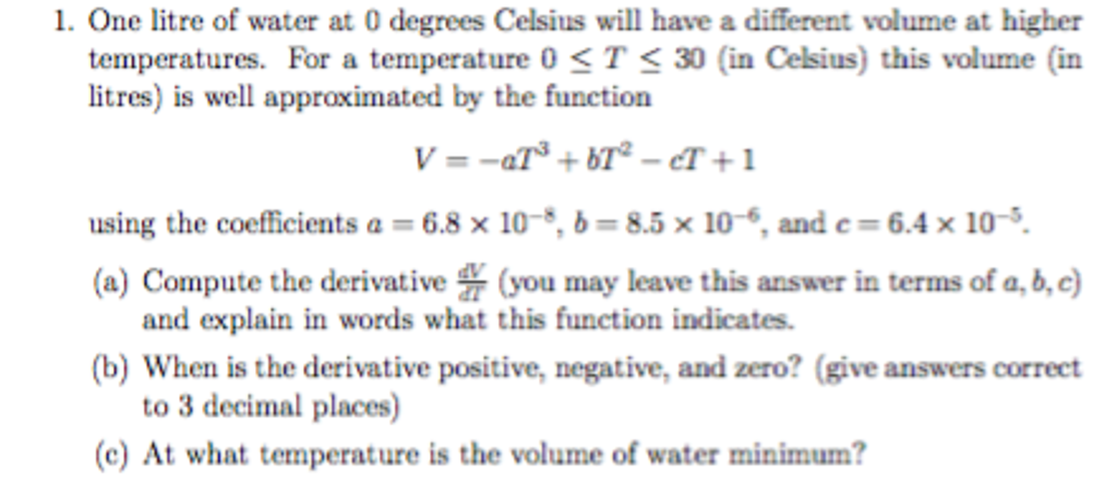 Solved One litre of water at 0 degrees Celsius will haw a | Chegg.com