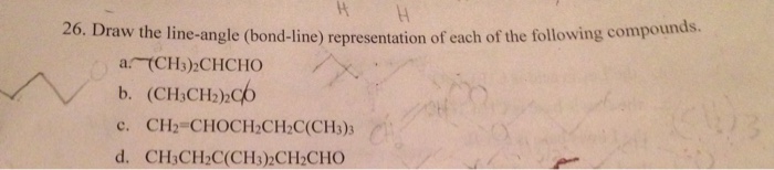 Solved Draw the line-angle (bond-line) representation of | Chegg.com
