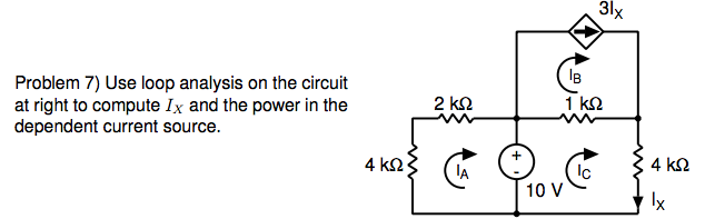 Solved Use loop analysis on the circuit at right to compute | Chegg.com