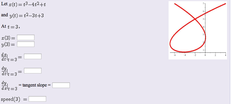 Solved Let x(t) = t3 - 4t2 + t and y(t) = t2 - 6t + 3 At t | Chegg.com Solved Let x(t) = t3 - 4t2 + t and y(t) = t2 - 6t + 3 At t | Chegg.com