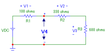 Solved 1) Calculate the voltages V1, V2, V3, and V4 using | Chegg.com