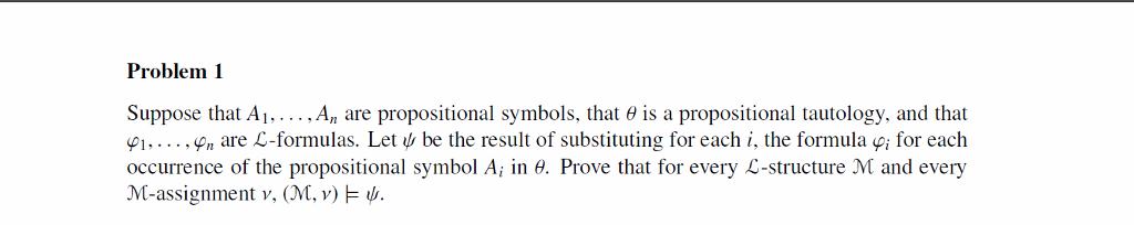 Solved Problem 1 Suppose that Ai. . . . A are propositional | Chegg.com