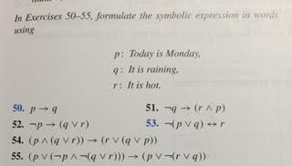Solved In Exercises 50-55. formulate the symbolic expression | Chegg.com