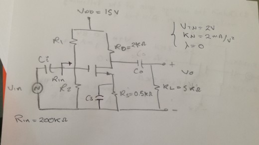 Solved obtain R1 and R2 if the IDQ Current is 3mA for the | Chegg.com