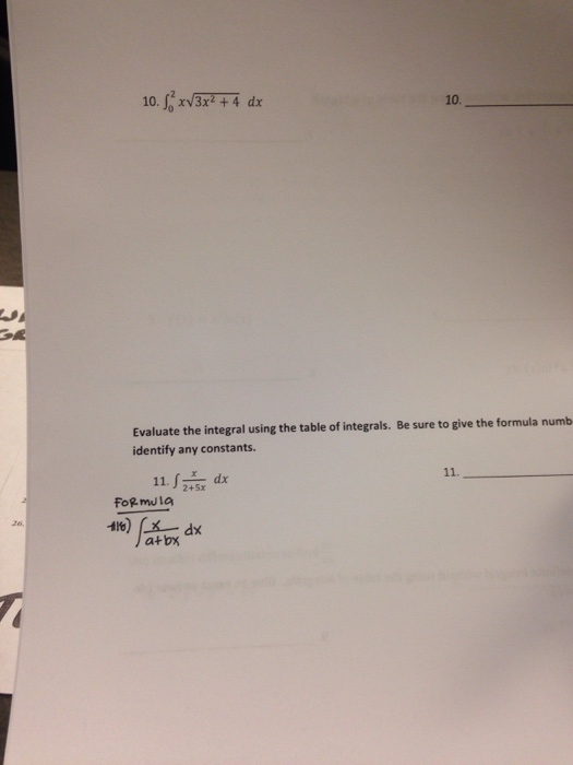 Solved Integral^2_0 x Squareroot 3x^2 + 4 dx Evaluate the | Chegg.com