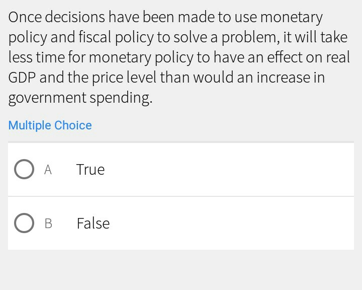Solved Once decisions have been made to use monetary policy | Chegg.com