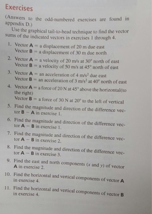 Solved Use the graphical tail-to-head technique to find the | Chegg.com