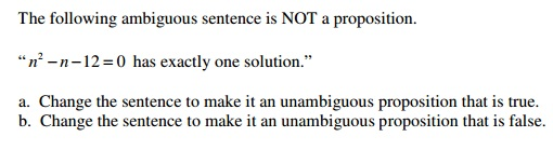 Solved The following ambiguous sentence is NOT a | Chegg.com