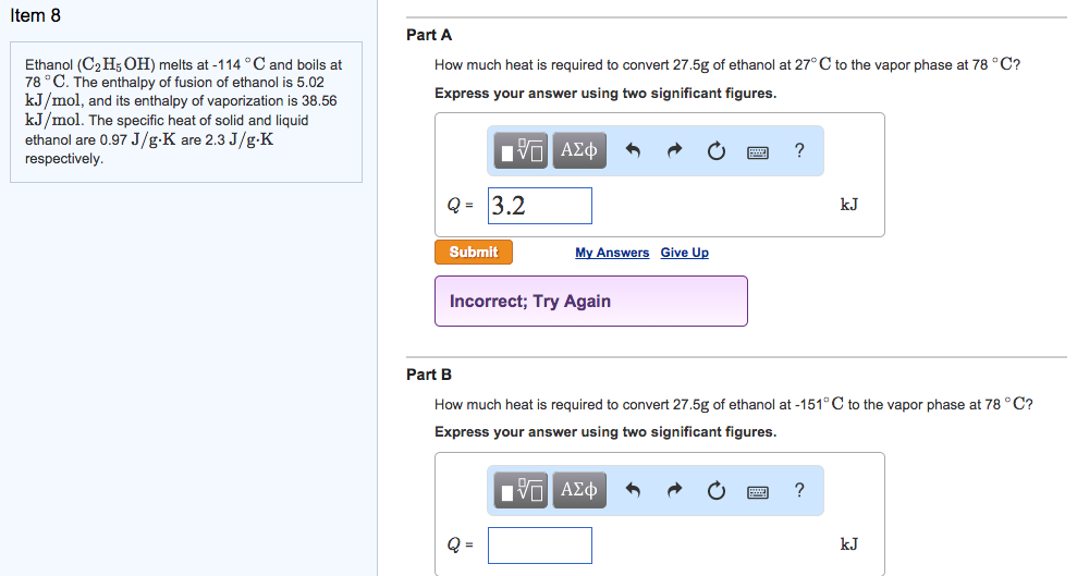 Solved I Obviously Got Part A Wrong Using The Q Mct