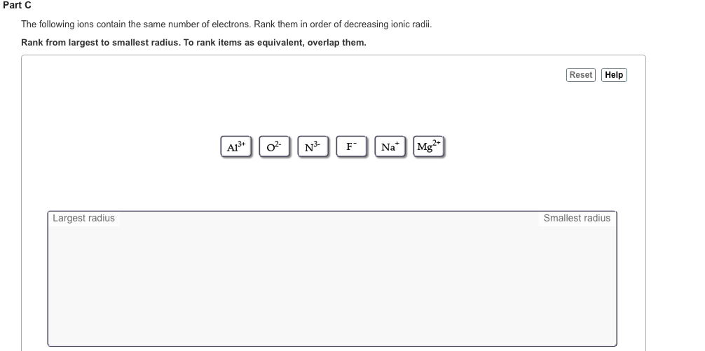 Solved The following ions contain the same number of | Chegg.com