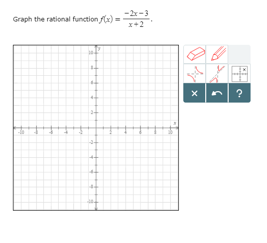 Solved 2x-3 Graph the rational function) | Chegg.com