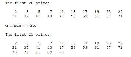 This Program Asks You To Determine A Set Of Prime ... | Chegg.com
