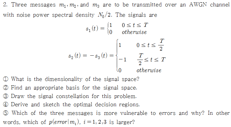 Solved Three messages m_1, m_2 and m_3 are to be transmitted | Chegg.com