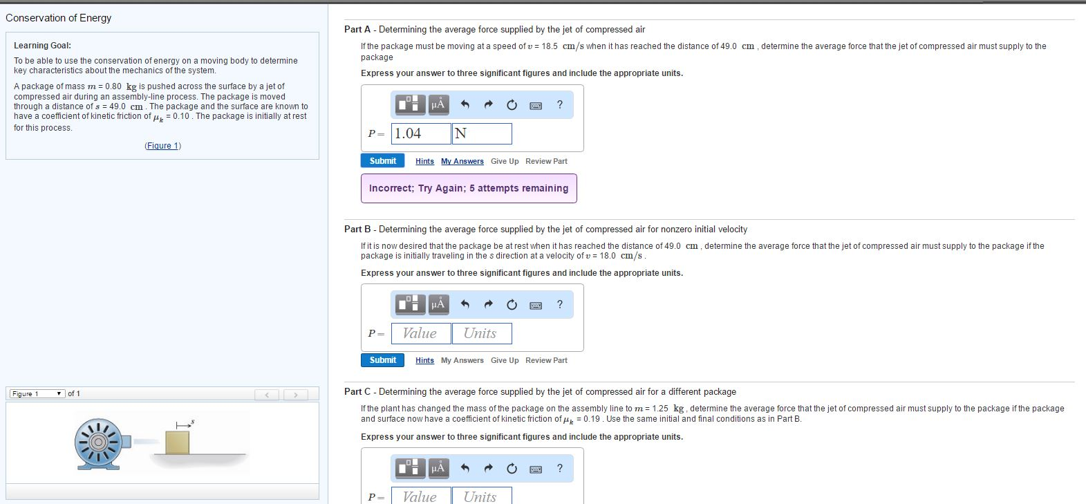 Solved To be able to use the conservation of energy on a | Chegg.com