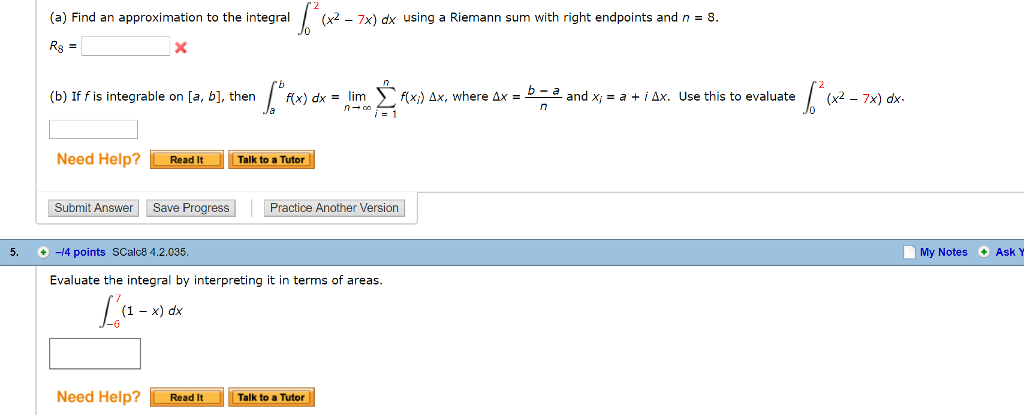 Solved (a) Find an approximation to the integral R8 = | Chegg.com