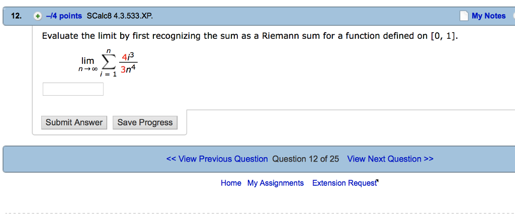 Solved Evaluate the limit by first recognizing the sum as a | Chegg.com