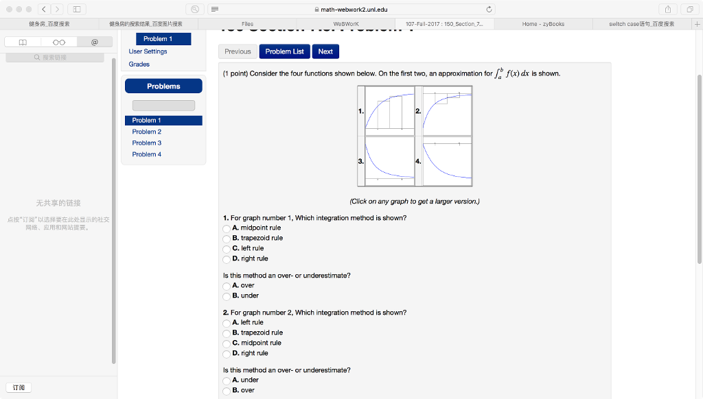 Solved math-webwork2.unl.edu 健身房百度搜索 健身房约搜索结果百度默搜索 Files | Chegg.com