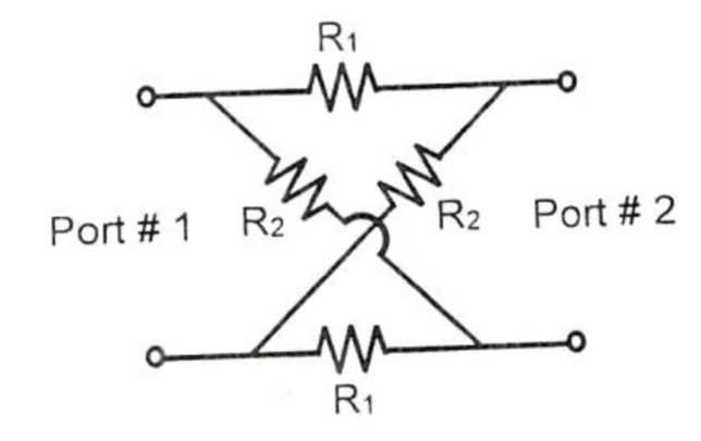 Solved R1 0 Port # 1 R2 R2 Port # 2 Rt | Chegg.com