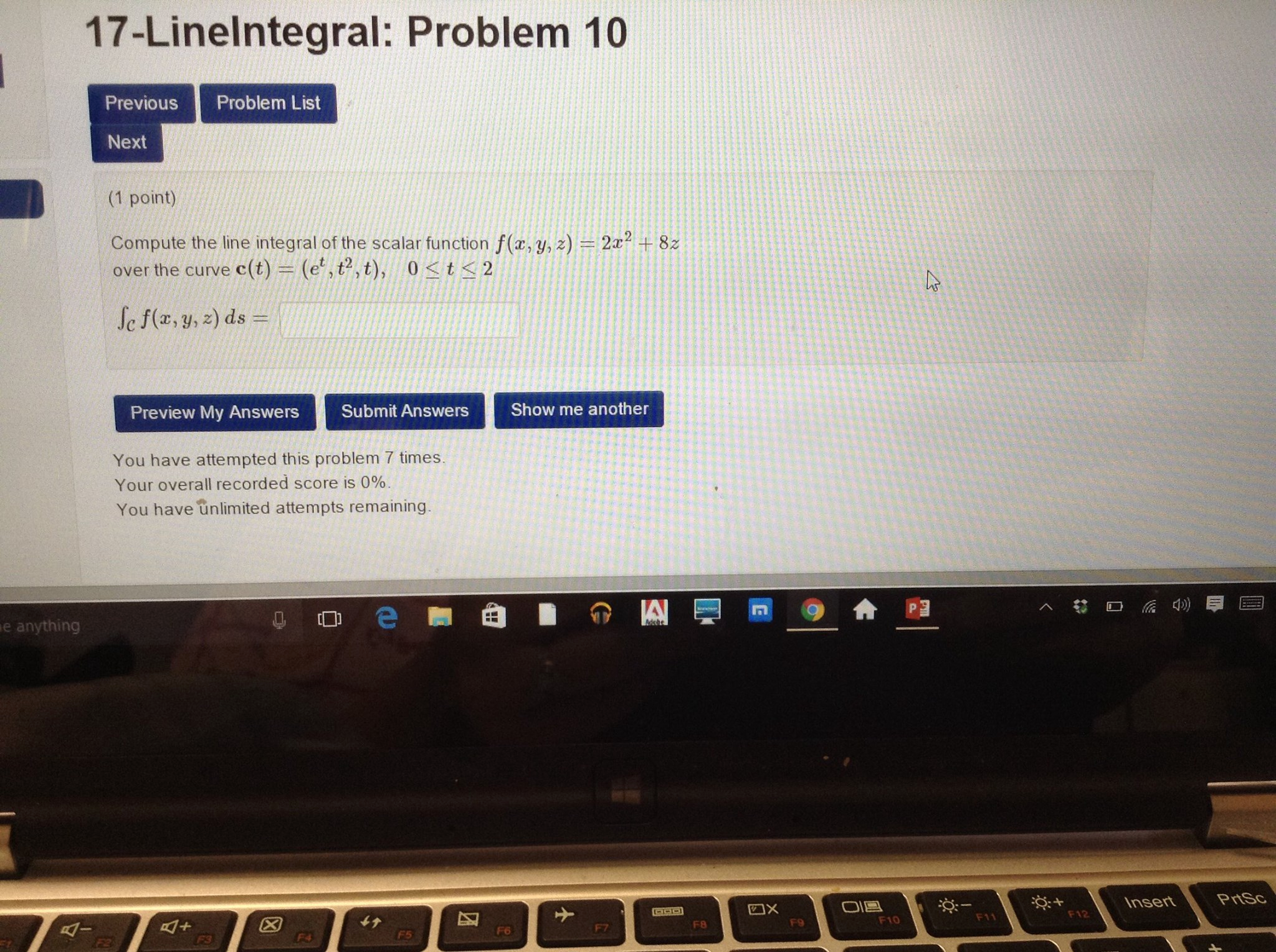 Solved Compute the line integral of the scalar function f(x, | Chegg.com
