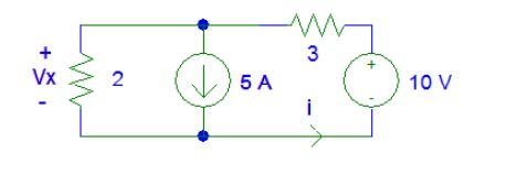 Solved 3) Determine Vx and i using superposition. | Chegg.com
