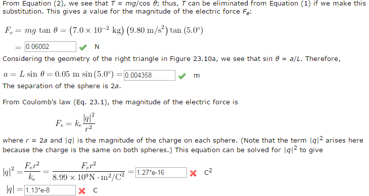 Solved From Equation (2), we see that T = mg/cos theta thus, | Chegg.com