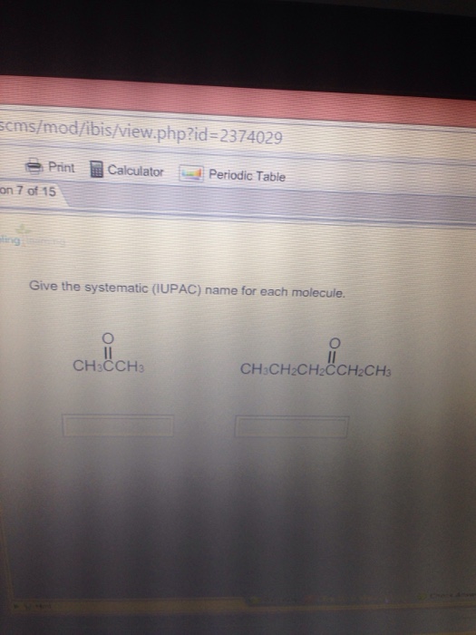Solved Give the systematic (IUPAC) name for each molecule | Chegg.com