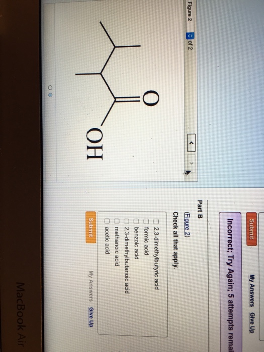 Solved Figure 2 of 2 OH My Answers Give Up Submit incorrect; | Chegg.com