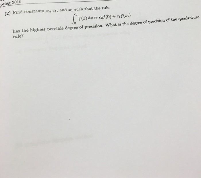 Solved Find constants c_0, c_1, and x_1 such that the rule | Chegg.com