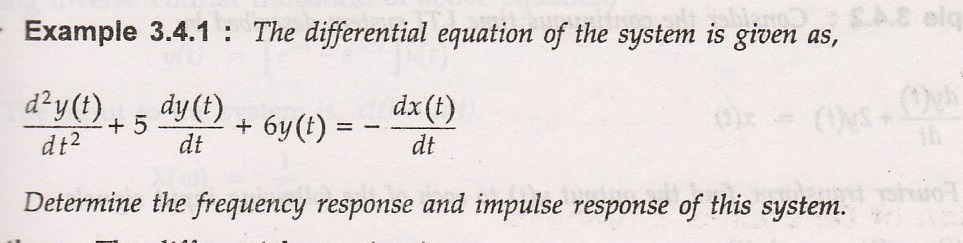 Solved Example 3.4.1: The differential equation of the | Chegg.com