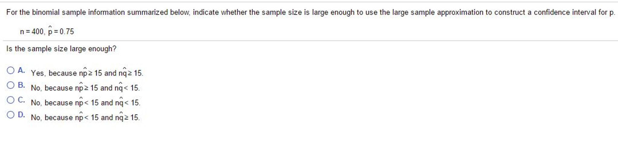 Solved For the binomial sample information summarized below, | Chegg.com