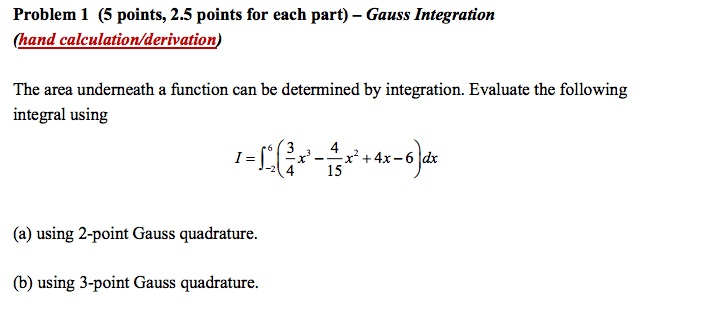 Solved Problem 1 (5 points, 2.5 points for each part) - | Chegg.com