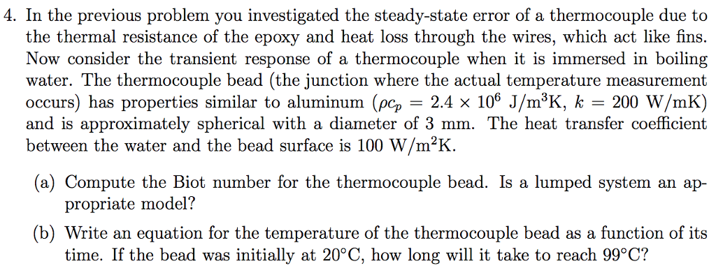 Solved 4. In the previous problem you investigated the | Chegg.com