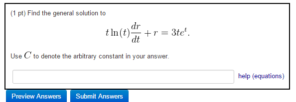 Solved Find the general solution to Use C to denote the | Chegg.com