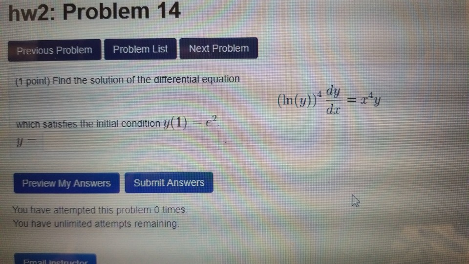 Solved hw2: Problem 14 Previous Problem Problem ListNext | Chegg.com Solved hw2: Problem 14 Previous Problem Problem ListNext | Chegg.com