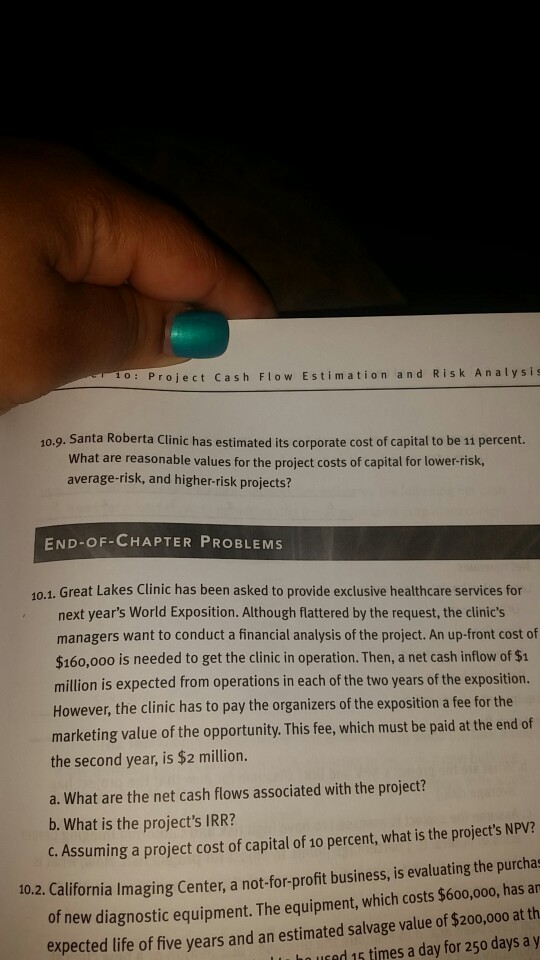 Solved Santa Roberta Clinic has estimated its corporate cost | Chegg.com