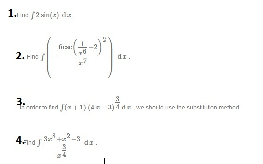 Solved Find integral 2 sin(x) dx. Find integral(- 6 csc | Chegg.com