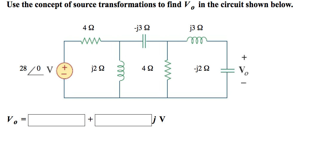 Solved Use the concept of source transformations to find V_0 | Chegg.com