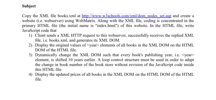 Solved Copy the XML file books.xml at | Chegg.com