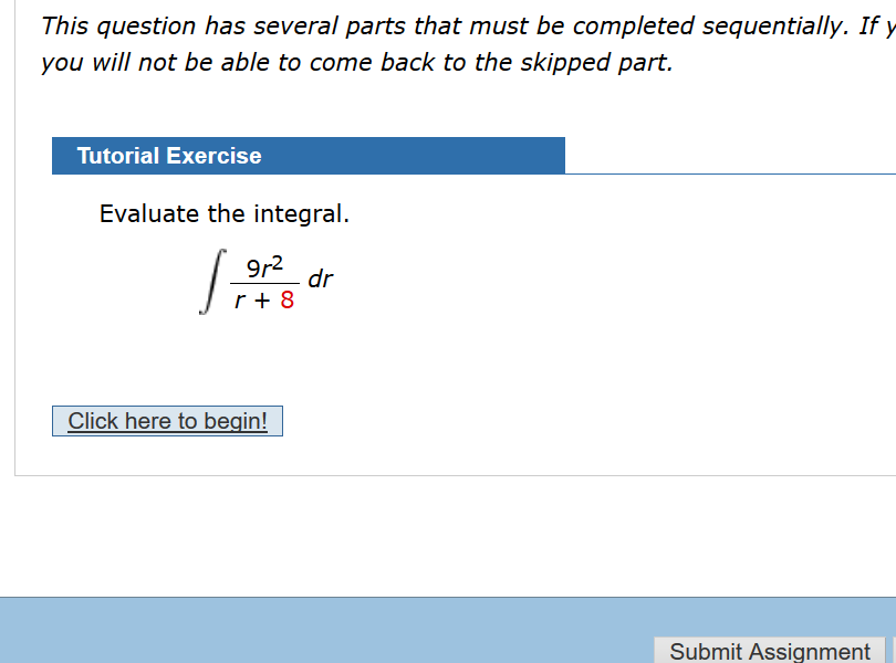 Solved This question has several parts that must be | Chegg.com